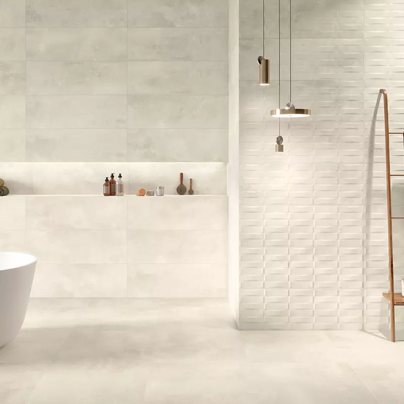 CRV - GLADE WHITE DECOR TILE - 29.7X89 - Konstrumat Moçambique